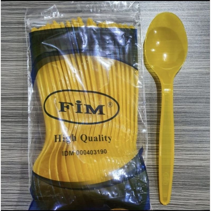 Jual SENDOK PLASTIK PANJANG / SENDOK MAKAN MEREK FIM WARNA MERAH/HIJAU ...