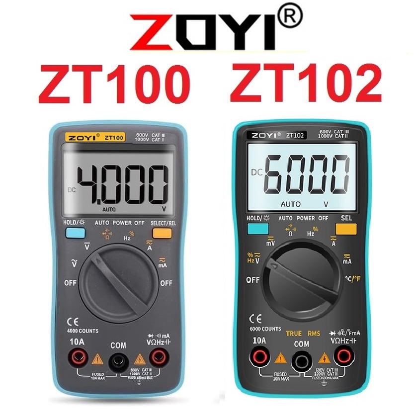 Jual marzka ZOYI ZT102 ZT00 Auto Multimeter Digital Avometer ...