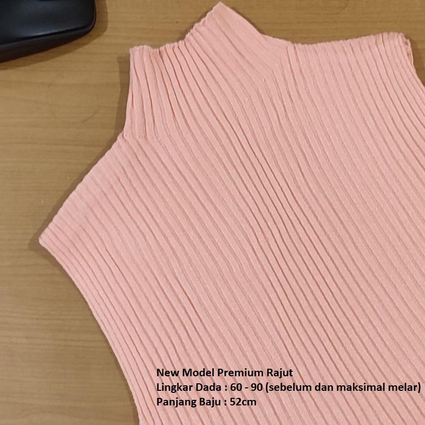 Jual AJW Atasan Rajut Import Premium Tanpa Lengan RM RA| Inner ...