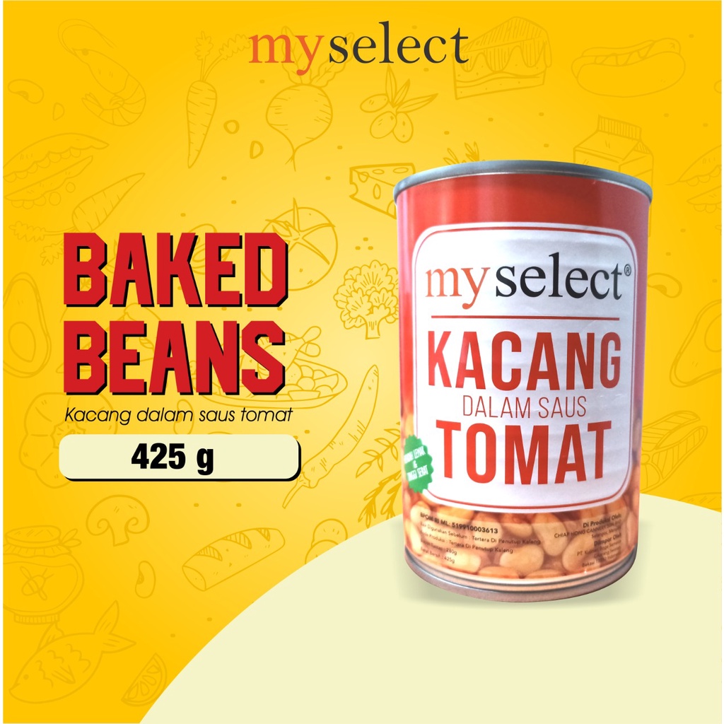 Jual Baked Beans My Select MYSELECT Kacang Dalam Saus Tomat dalam ...