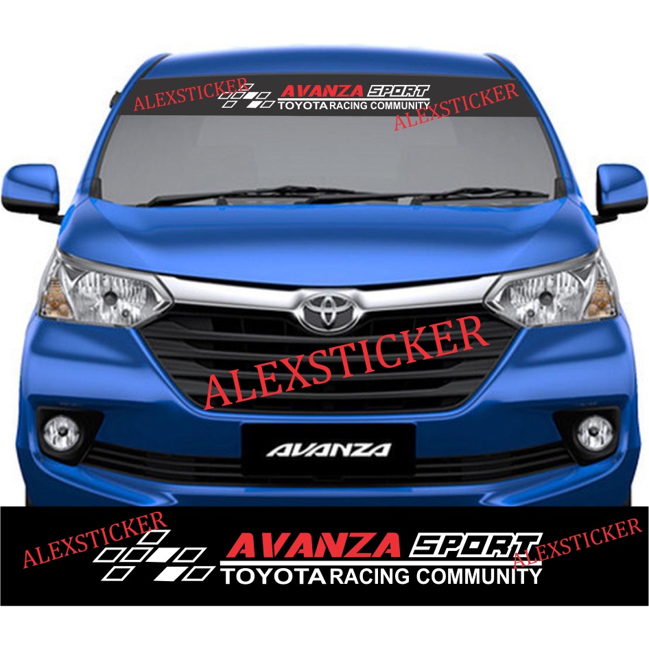 Jual Sticker Stiker Kaca depan Kaca belakang mobil stiker avanza sport ...