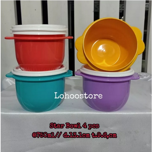 Jual TUPPERWARE STAR BOWL 750ML (3) - WADAH SERBAGUNA / SNACK | Shopee ...