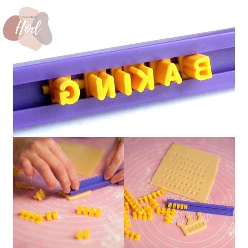Jual Alphabet Emboss Cetakan Tulisan Untuk Fondant dan Cookie Stamp ...