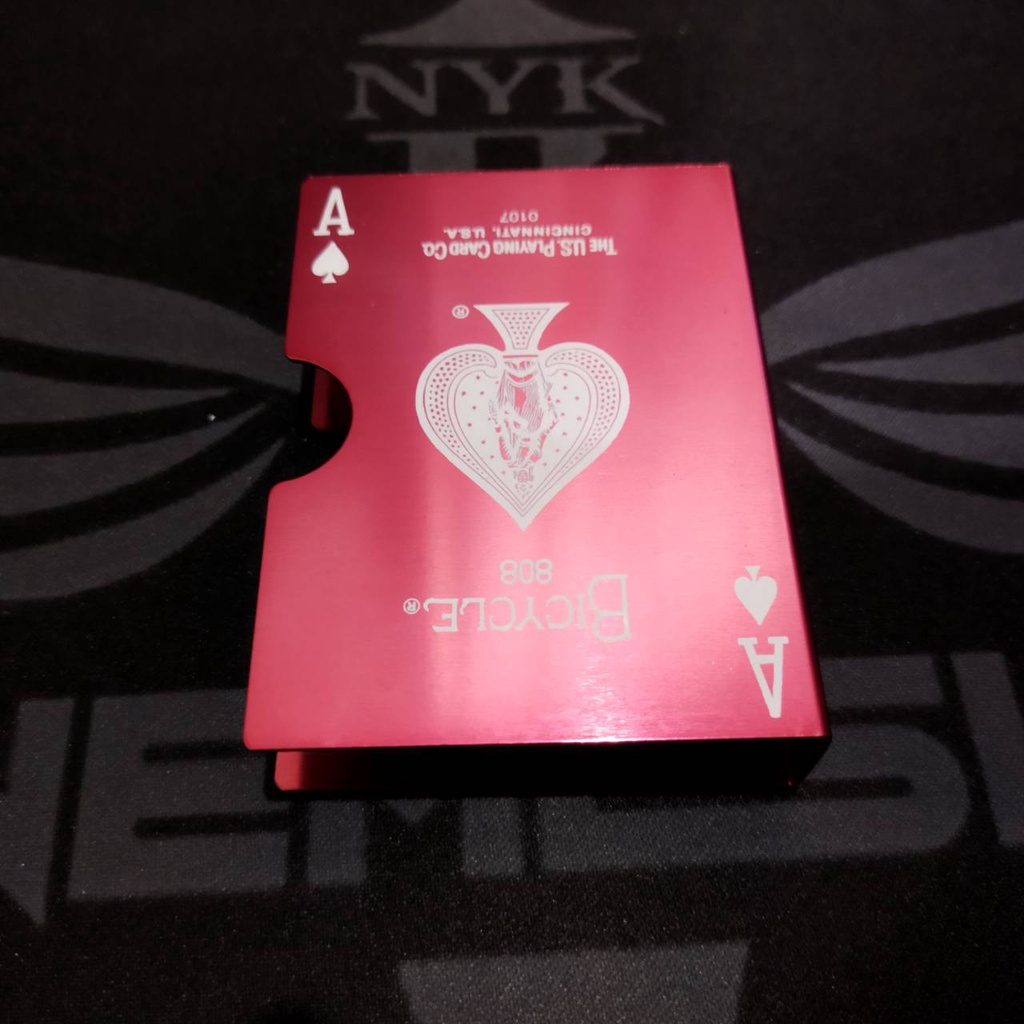 Jual Ace Spades x Queen of Heart Pink Metal Card Clip | Shopee Indonesia