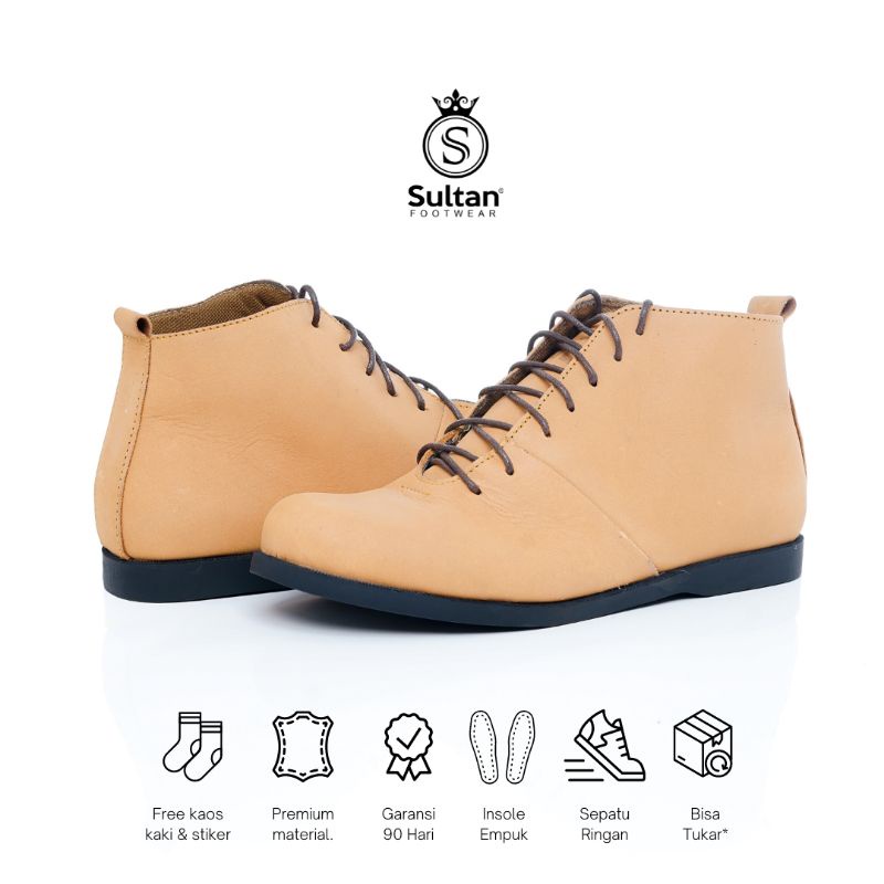 Jual SULTAN FOOTWEAR - Signore Series | Sepatu Boots Pria Kulit Asli Casual Formal | Shopee ...