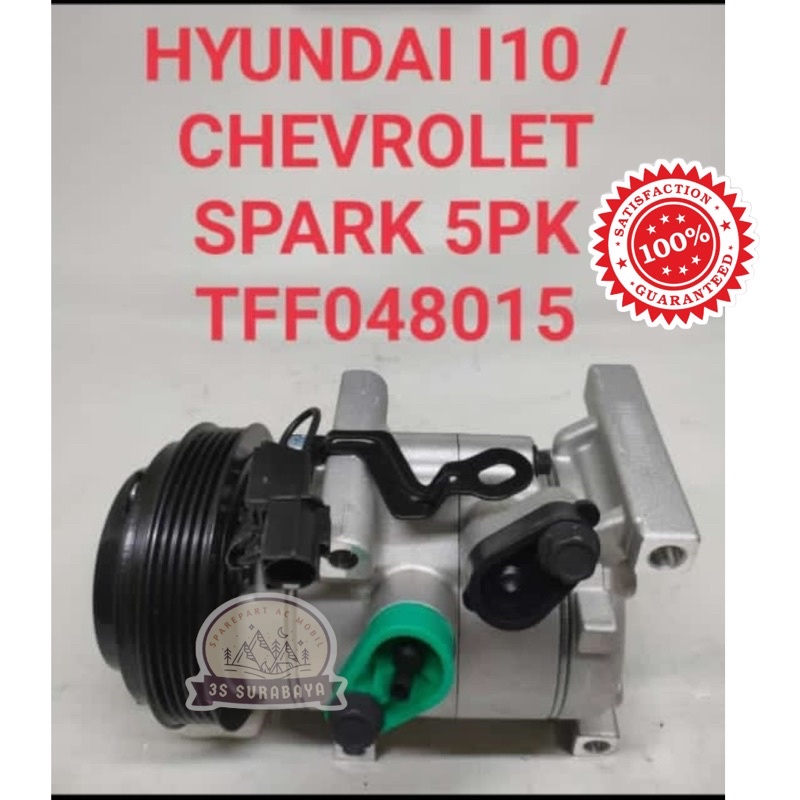 Jual Kompresor Compresor Ac Hyundai I10 Chevrolet Spark 5Pk | Shopee ...