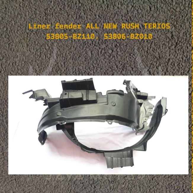 Jual LINER FENDER ALL NEW RUSH TERIOS 53805-BZ110 53806-BZ010 | Shopee ...