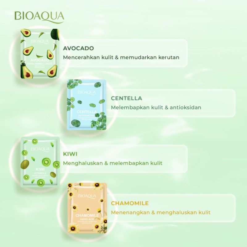 Jual BIOAQUA SHEET MASK ESSENCES 22 VARIAN | Shopee Indonesia