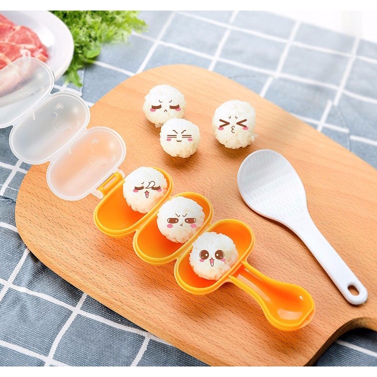 Jual Rice Ball Shaper / Cetakan Bento Bekal Nasi Daging Bola Bola Maker ...