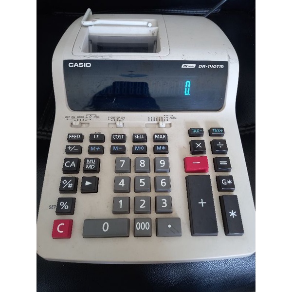Jual Mesin hitung kalkulator print kasir mini Casio DR140T | Shopee ...