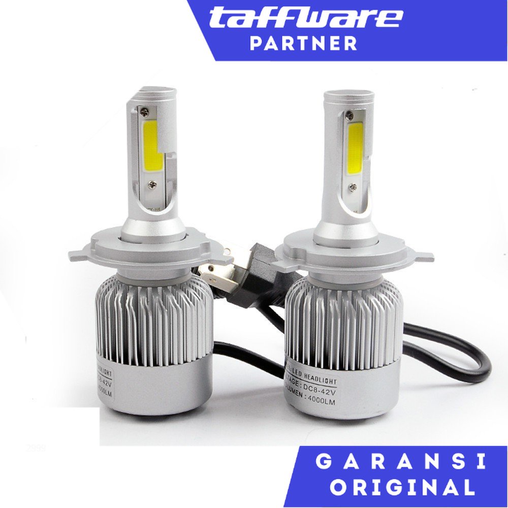 Jual Lampu Mobil Headlight LED H4 COB 2 PCS - C6 TaffLED | Shopee Indonesia