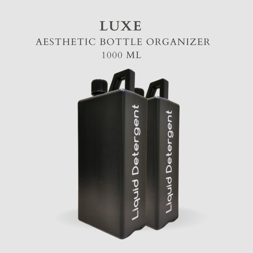 Jual PREMIUM LUXE Liquid Laundry Botol HITAM 1000 ml Aesthetic Bottle ...
