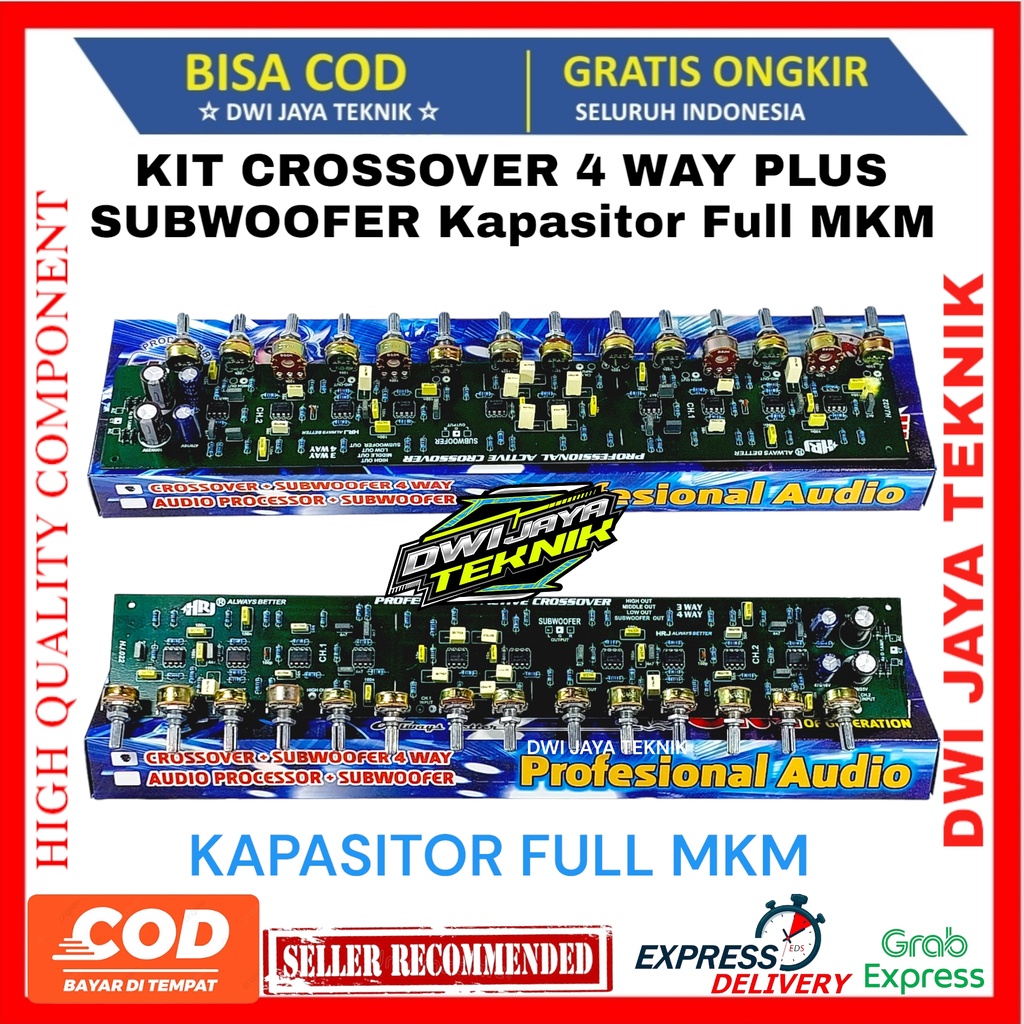 Jual KIT CROSSOVER 4 WAY+Subwoofer Frequency Full MKM | Shopee Indonesia