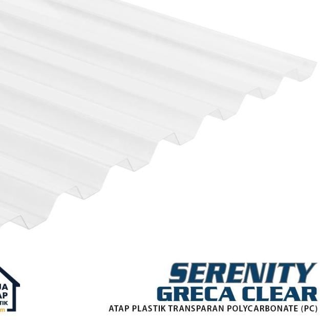 Jual Atap Polycarbonate Gelombang Transparan (1.8 m) - 1.0 M, Biru ...