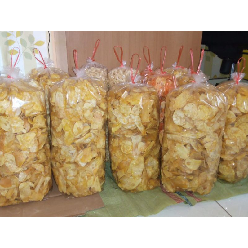 Jual 1kg Keripik Talas Crispy Original Rasa Asin Gurih | Shopee Indonesia