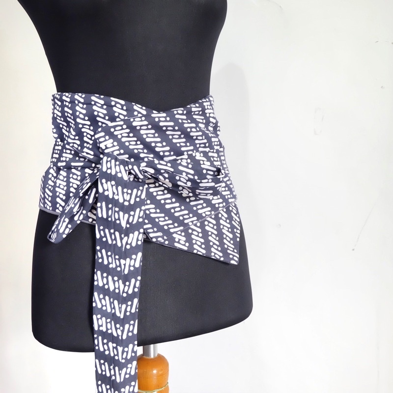 Jual Obi Belt Sabuk Batik Abu abu | Shopee Indonesia