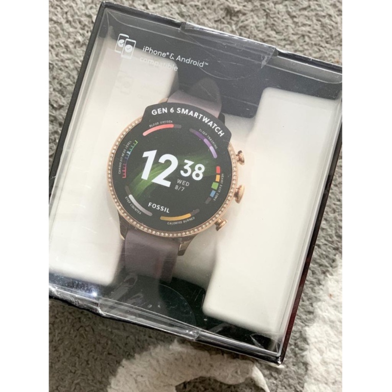 Jual Jam Fossillz gen 6 smartwatch Ftw6080 purple silicone | Shopee ...