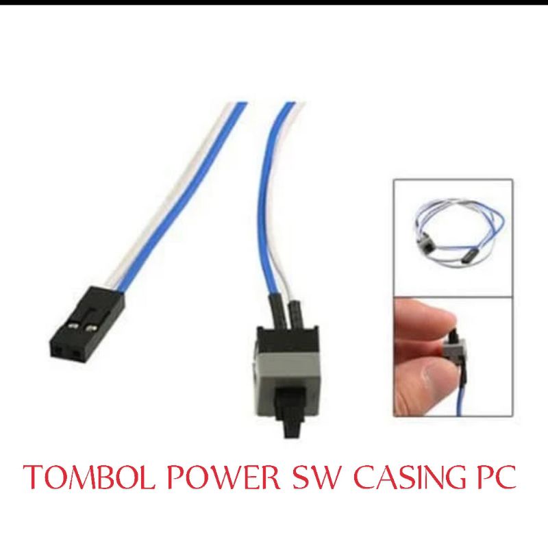 Jual Kabel front Panel POWER SW CPU tombol power PC cable depan casing ...