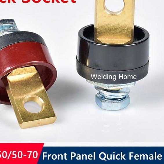 Jual Front Panel Quick Socket DKJ 35-50 50-70 Konektor Kabel Las Female ...
