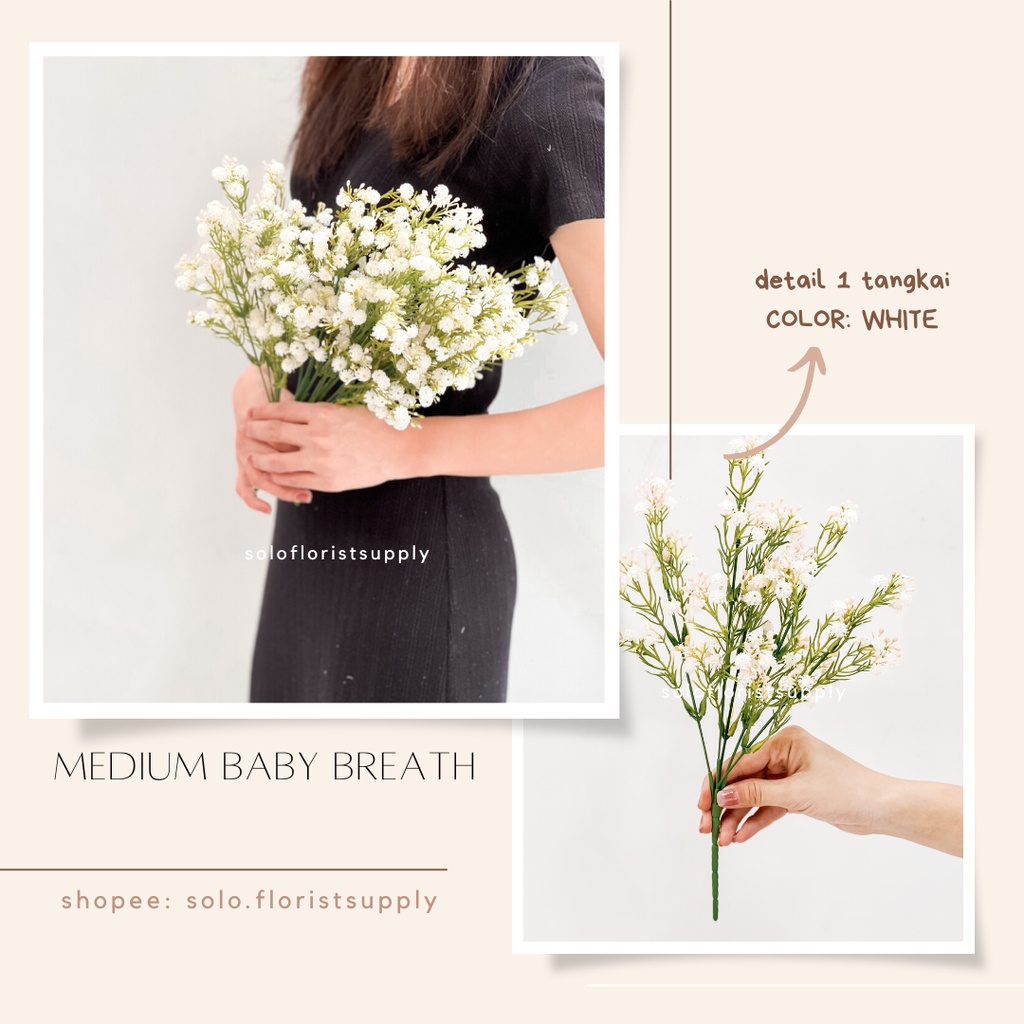 Jual MEDIUM BABY BREATH Artificial Baby's Breath Gypsophila artifisial ...