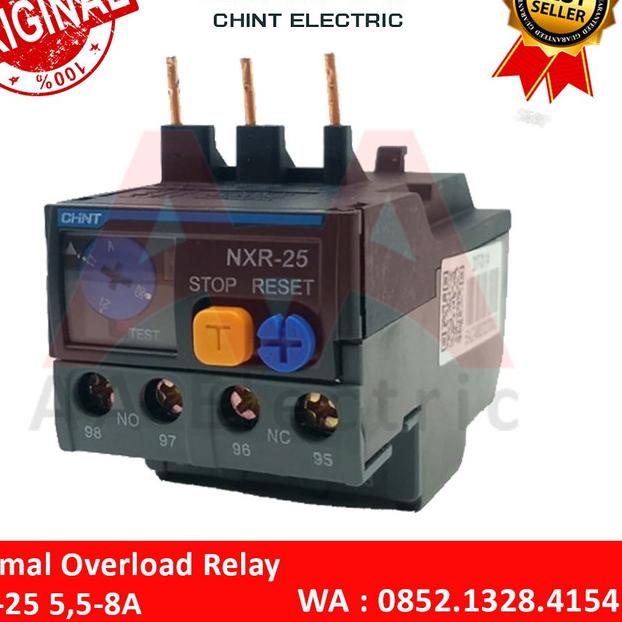 Jual Thermal Overload Relay NXR 25 / NXR25 5,5-8 A CHINT | Shopee Indonesia