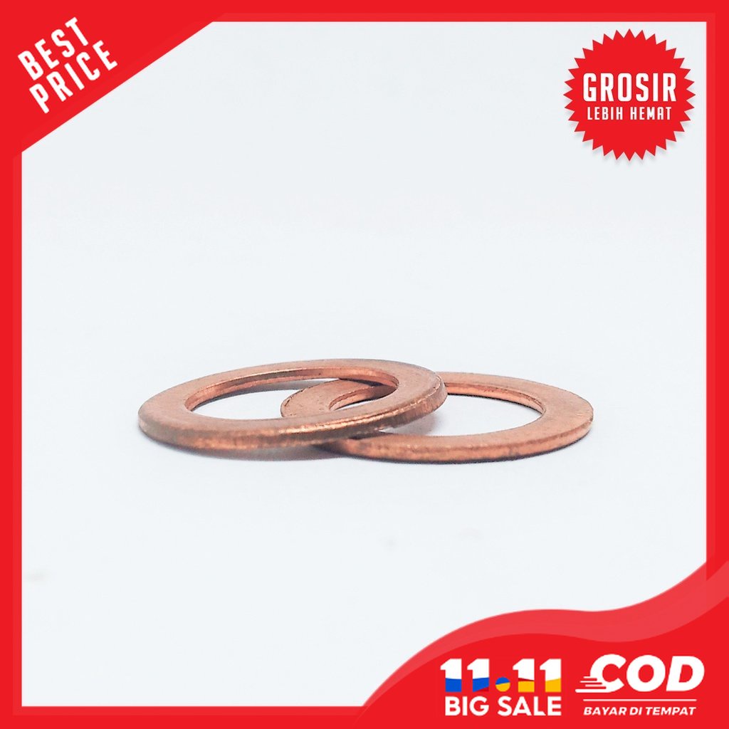 Jual Ring Tembaga M12 M14 M16 Minyak Solar Serbaguna Cincin Tembaga [20 ...