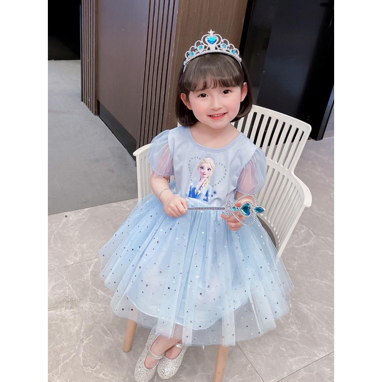 Jual PROMO 6.6 heybaby DRESS PRINCESS ELSA EBV Baju Dress Anak ...