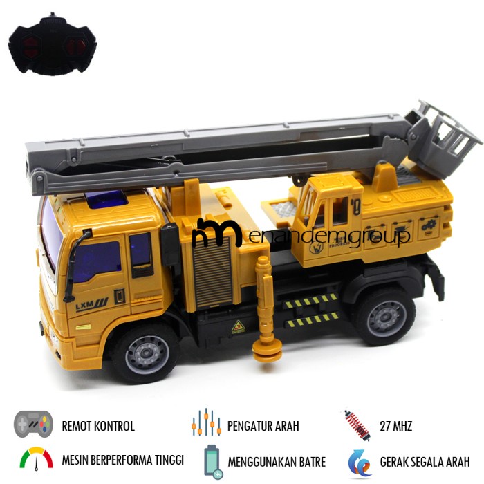 Jual Mainan Mobil Remot Kontrol RC Dump Truk Tangga Lampu LED Alat ...