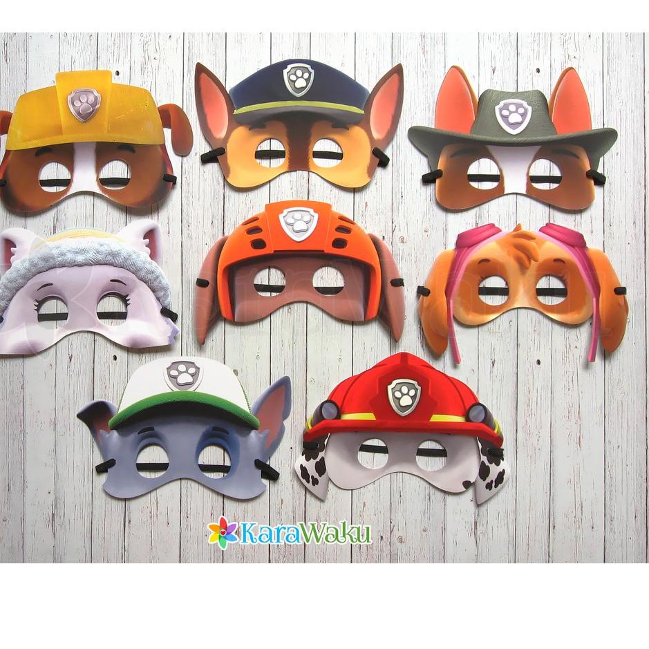 Jual New Topeng Ultah Anak Karakter Paw Patrol / Birthday Party Mask ...