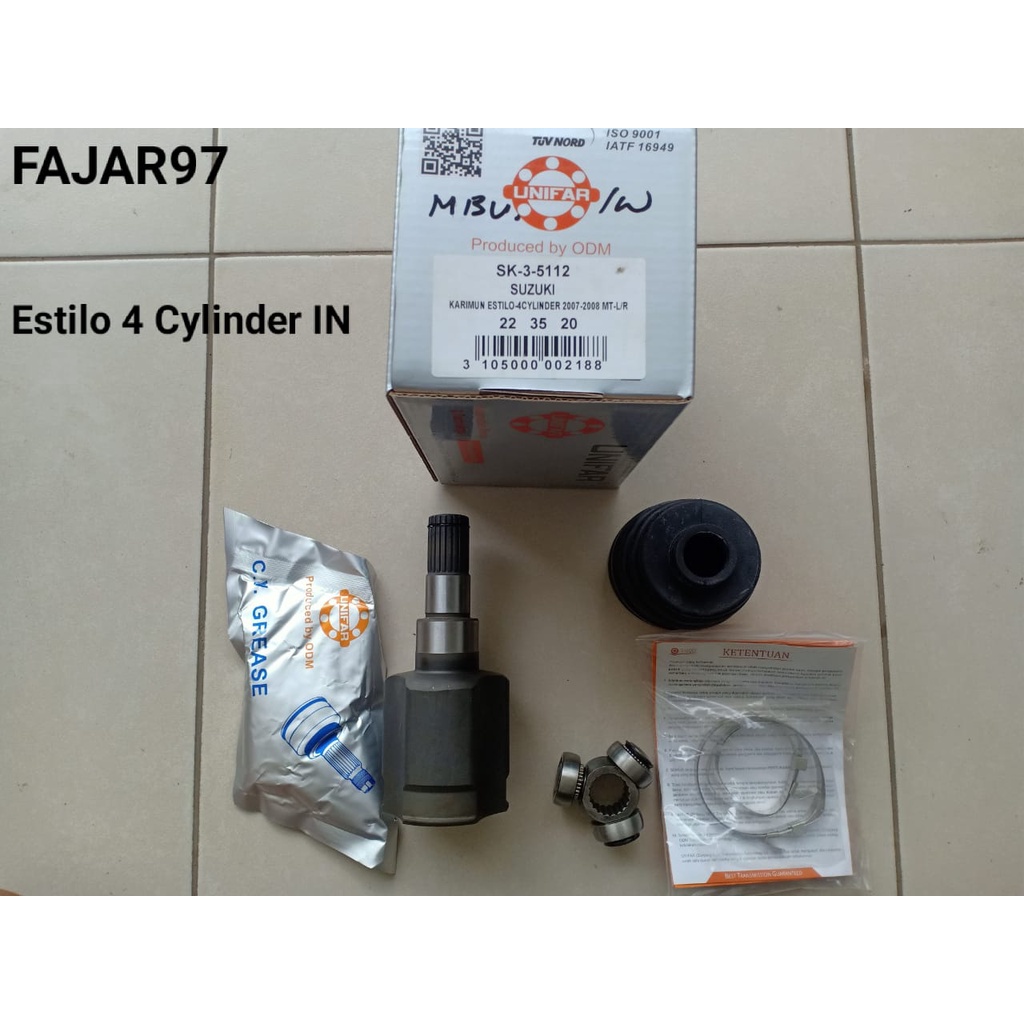 Jual CV joint as roda kokel kohel dalam Karimun Estilo manual transmisi | Shopee Indonesia
