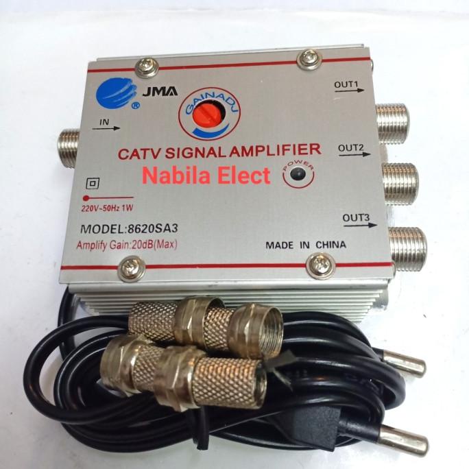 Jual Booster antena TV 3way 20DB | Shopee Indonesia