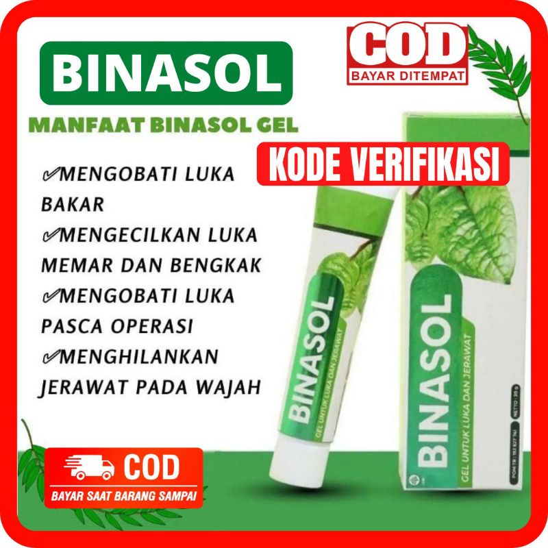 Jual [𝗚𝗔𝗥𝗔𝗡𝗦𝗜] 𝗕𝗜𝗡𝗔𝗦𝗢𝗟 - SALEP BINASOL Binasol Gel Obat Luka Diabetes ...