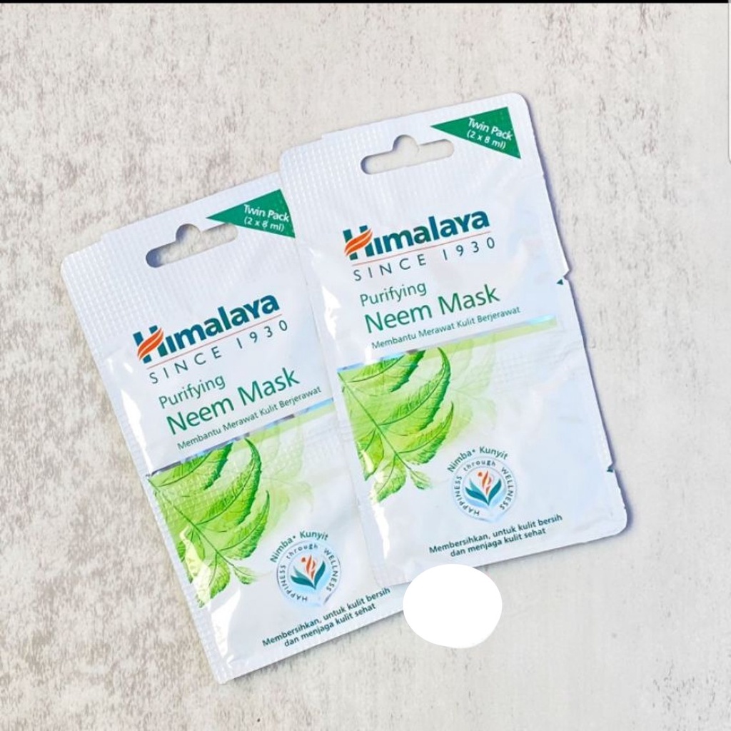 Jual Himalaya Purifying Neem Mask Sachet Twin Pack 2x8ml | Shopee Indonesia