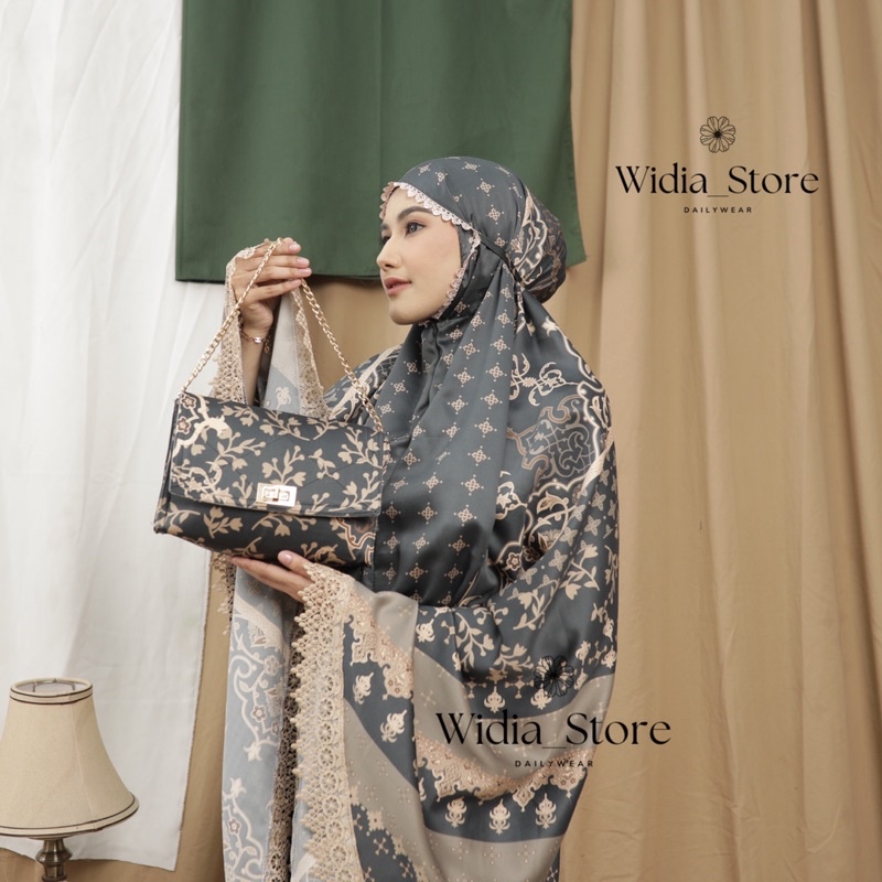 Jual Mukena Dewasa Silk Daily 2In1 Motif Tas Premium Renda Mewah Series ...
