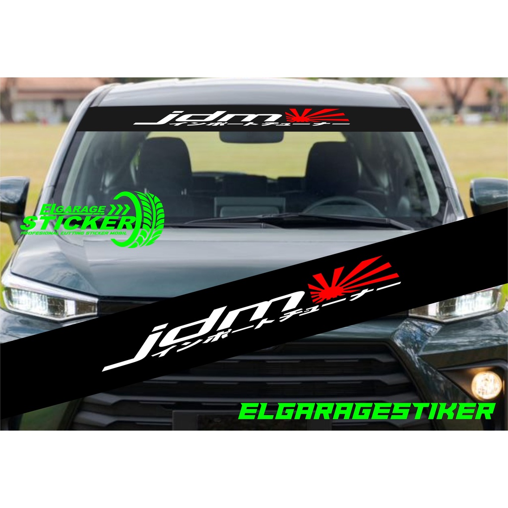 Jual Stiker kaca depan mobil stiker kaca jdm stiker kaca depan kanji ...