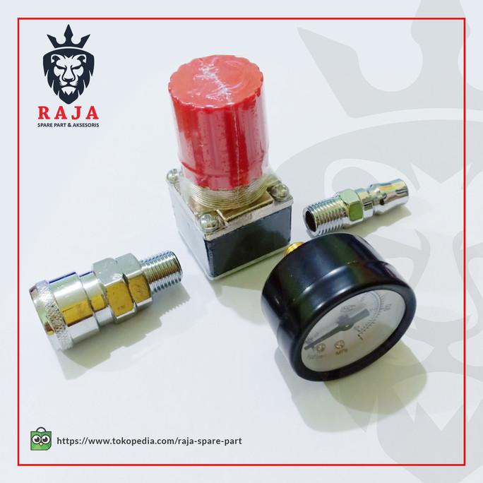 Jual Regulator Kompresor With Pressure Gauge Set | Shopee Indonesia