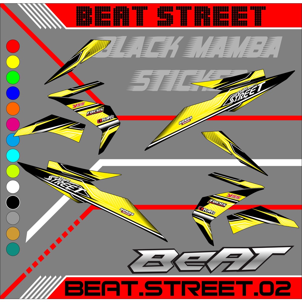 Jual STRIPING STICKER BEAT STREET STIKER BEAT STREET NEW STICKER LIS ...