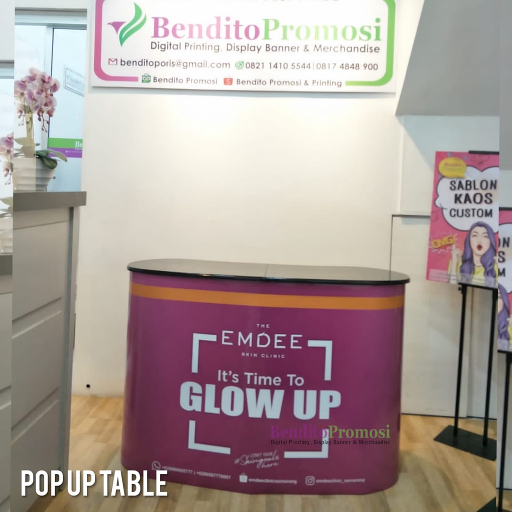 Jual Pop Up Table Premium, Meja Pop Up Portable, Meja Promosi | Shopee ...