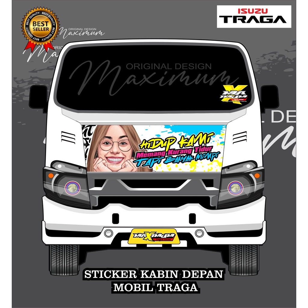 Jual STICKER KABIN DEPAN ISUZU TRAGA /STICKER KABIN DEPAN ISUZU TRAGA ...