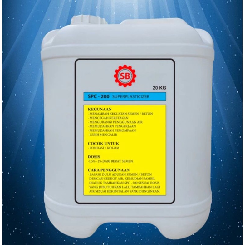Jual SUPER BETON SPC - 200 SUPER PLASTICIZER 20Kg/Obat Cor Cairan ...