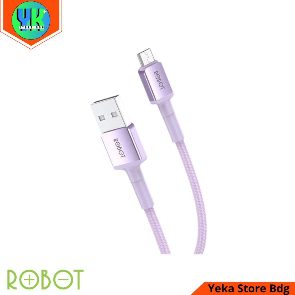 Jual Kabel Data ROBOT RSM100 (Kabel Data Micro USB Fast Charging 3A ...