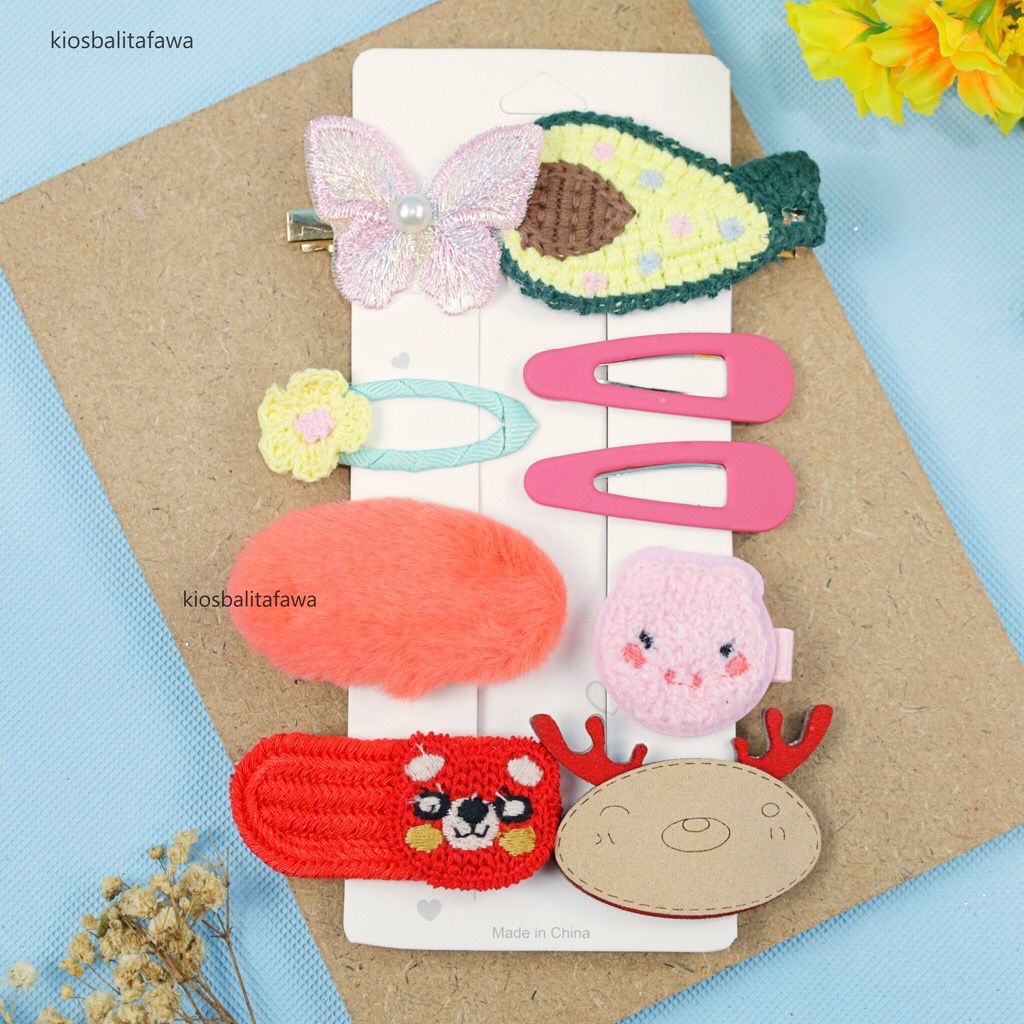 Jual 1 SET 15 PCS - Jepit Daisy Rainbow Jepitan Rambut Anak Perempuan ...