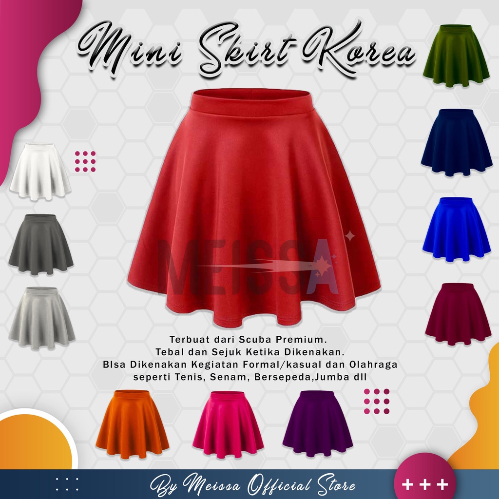 Jual Rok Mini Korea Rok Skirt Korea Skirt Flare Rok Payung Rok Korea ...