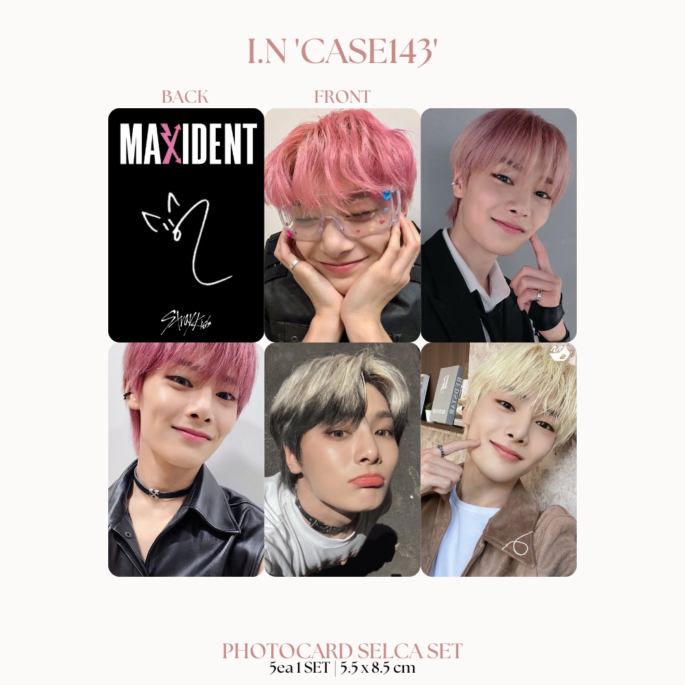 Jual PHOTOCARD STRAY KIDS SELCA MAXIDENT CASE 143 2SISI (ISI 5 PCS ...