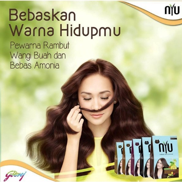 Jual NYU CREME HAIR COLOR Pewarna Rambut Cat Rambut Natural (Amonia ...