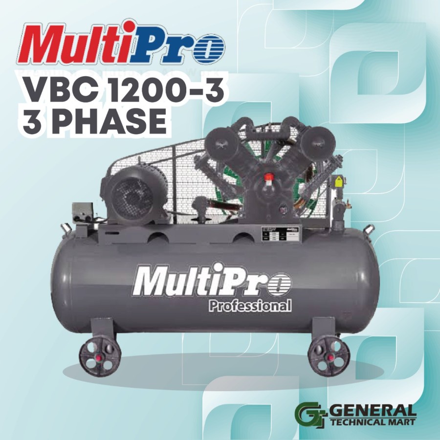 Jual Multipro VBC 1200-3 10HP Kompresor 3Phase 300L Kompresor Udara 12 ...