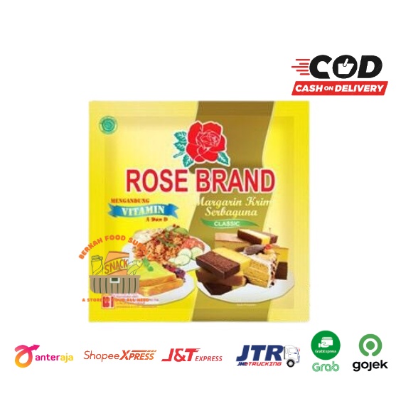 Jual Margarin Serbaguna Rose Brand 200gr / Mentega Classic / margarine ...