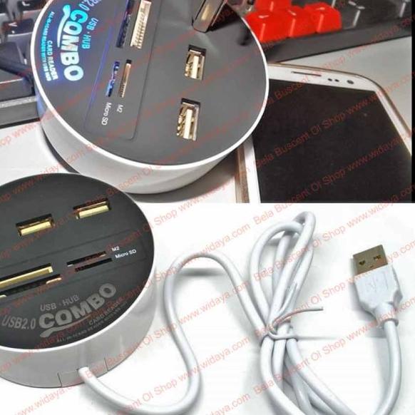 Jual Terminal USB 3 Port Pembaca Kartu Memori SD MMC MS TF/ MicroSD ...