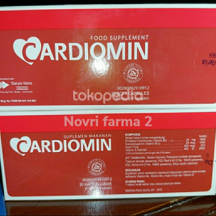 Jual CARDIOMIN BOX 20 KAPSUL | Shopee Indonesia