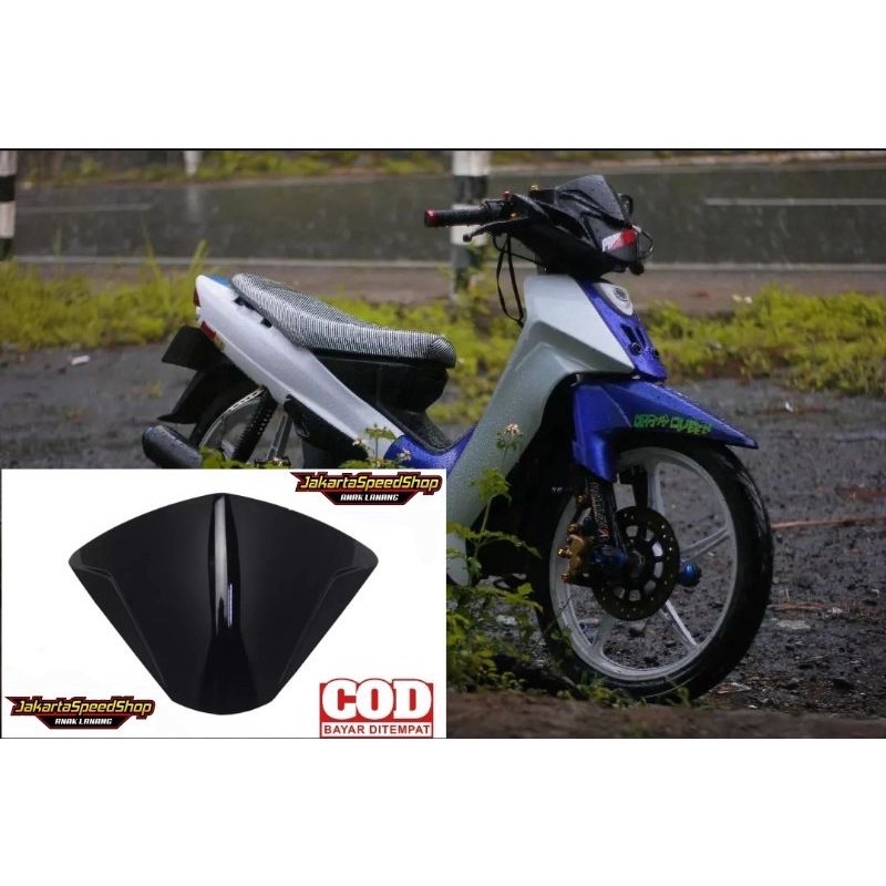 Jual Visor yamaha vega r lama vega r new universal bahan tebal plus lem ...